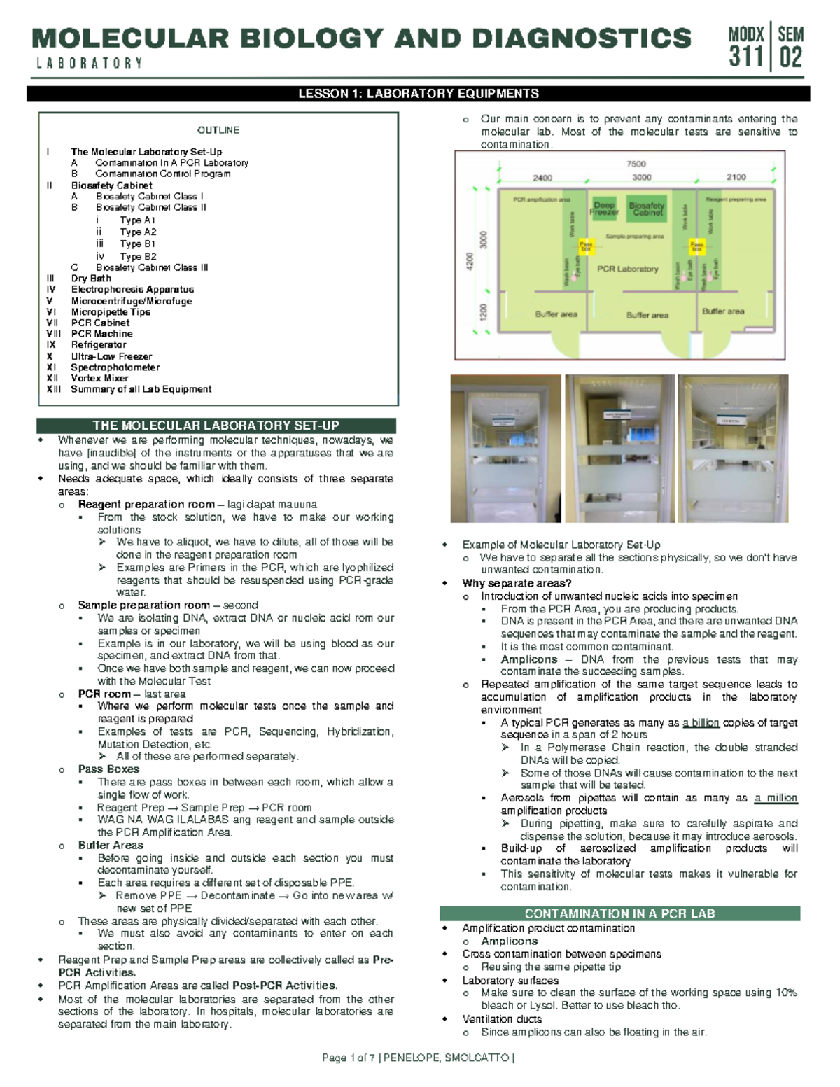 Lesson 1: Laboratory Equipment Overview for MODX 311 - Studocu