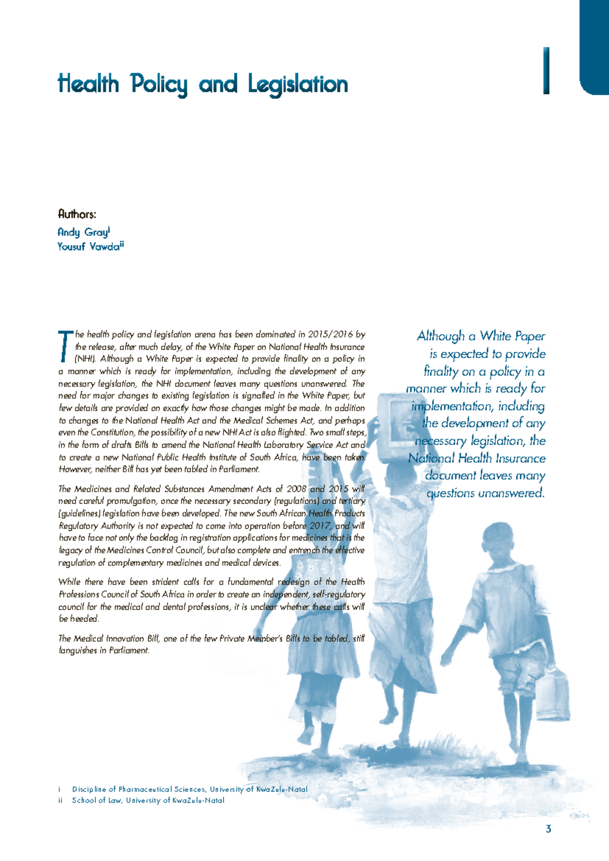 Health Policy & Legislation Review: White Paper on NHI Insights - Studocu