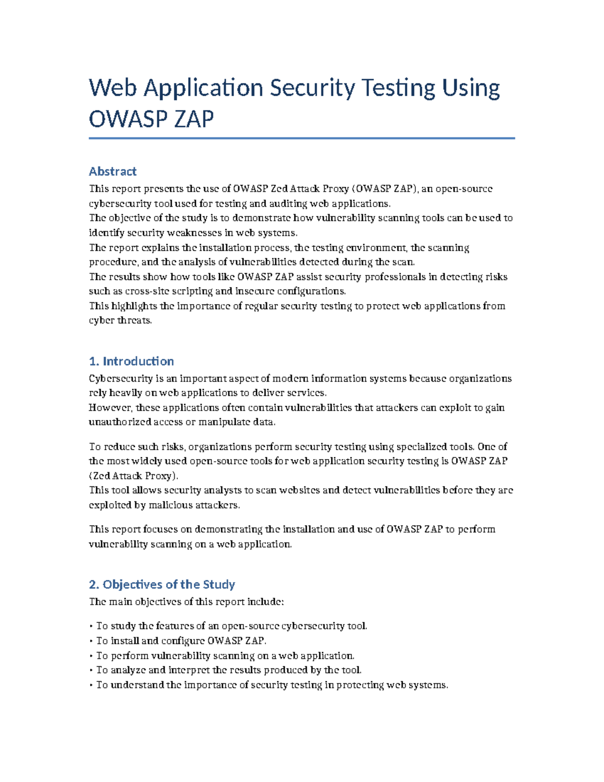 OWASP ZAP Full Report: Practical Web App Security Testing - Studocu