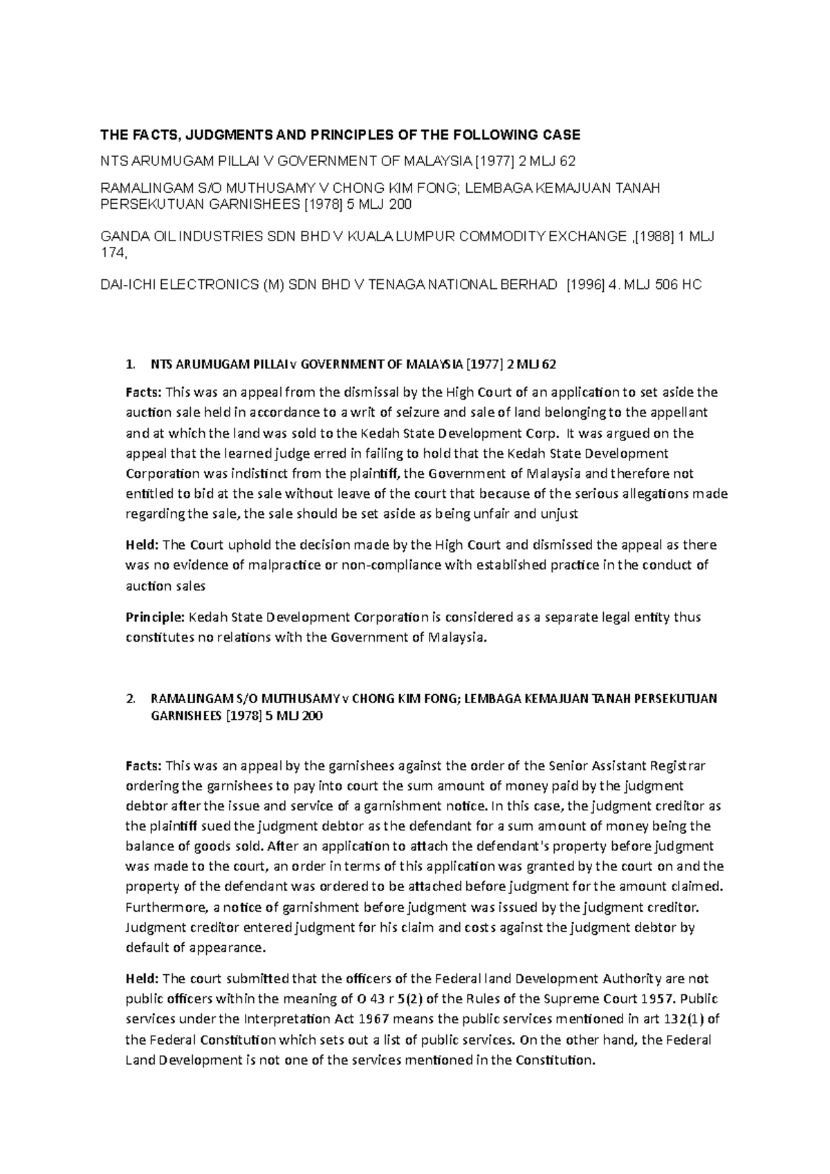 Tutorial 4 - ... - THE FACTS, JUDGMENTS AND PRINCIPLES OF THE FOLLOWING ...