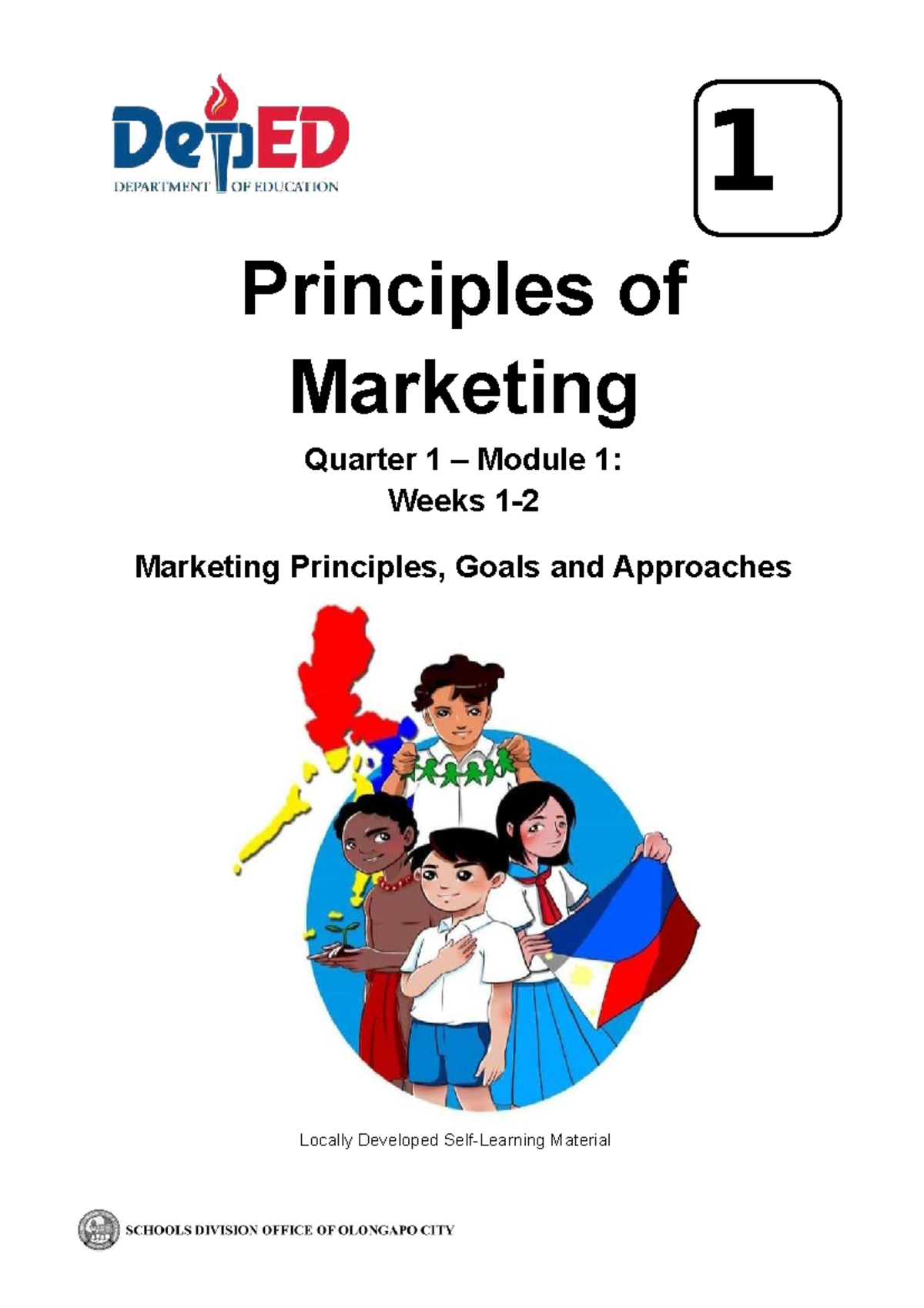 Principles of Marketing (Grade 12) Q1 - Module 1: Overview & Goals - Studocu