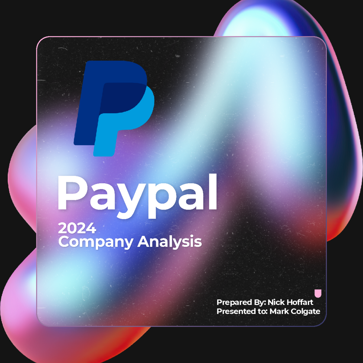 COM 100 individual assignment - Prepared By: Nick Hoffart Presented to ...