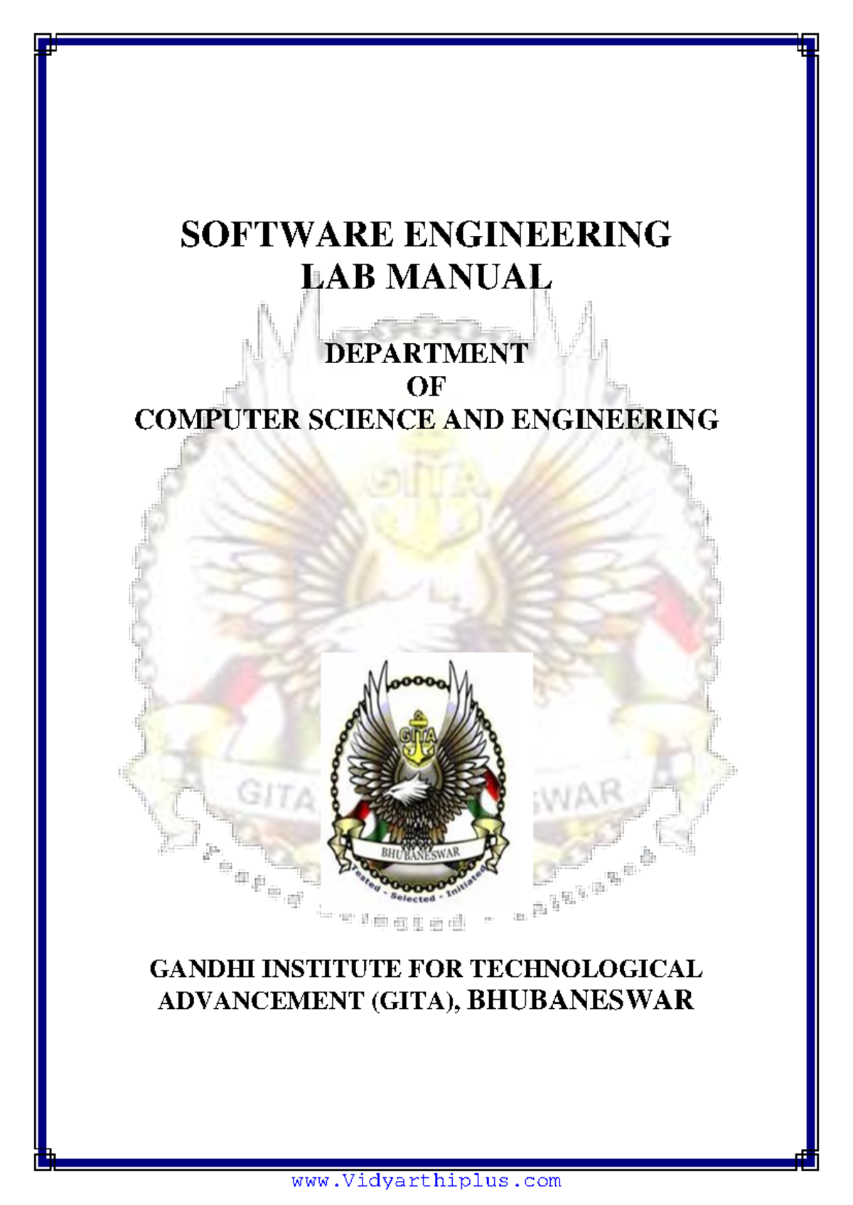 Software Engineering Lab Manual - CSE 3SE Lab Manual - Studocu