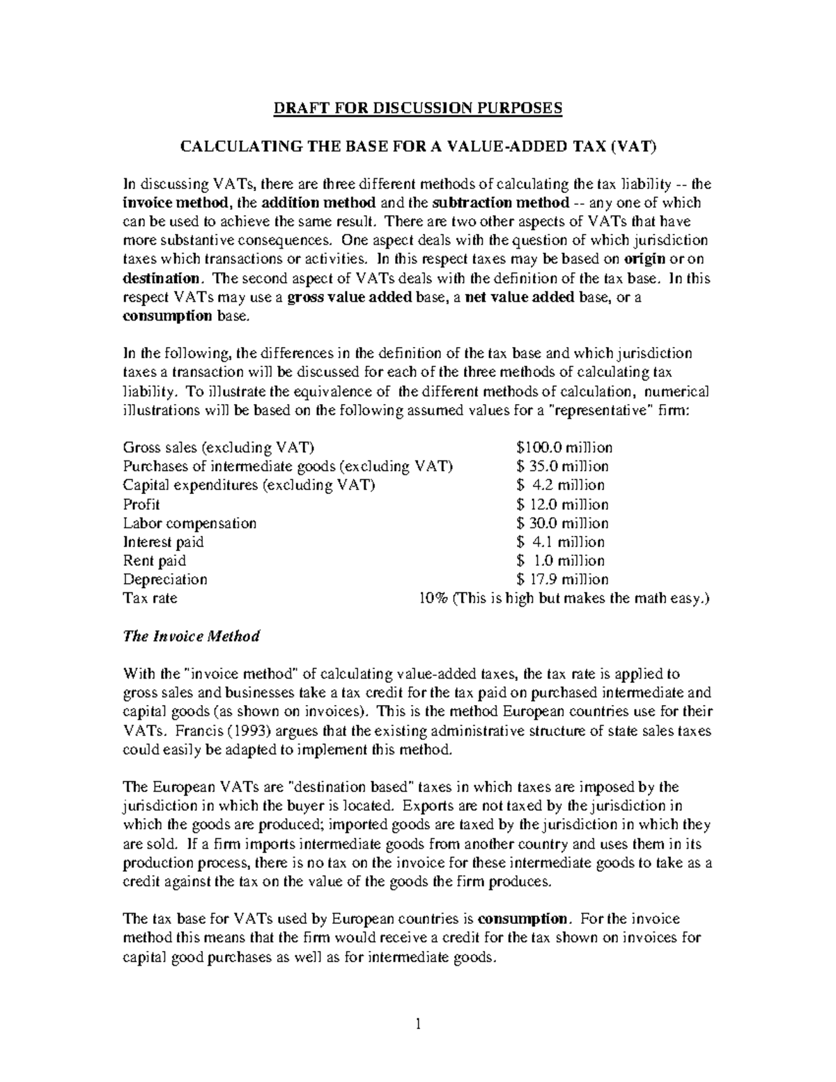 Calculating Value-Added Tax (VAT): Methods and Implications - Studocu