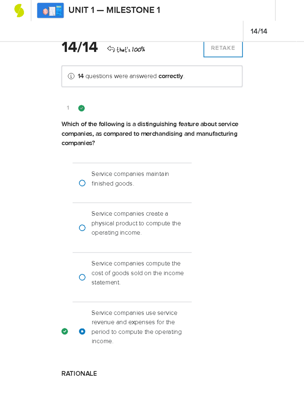 ACC 202 Milestone 1: Understanding Service and Managerial Accounting ...