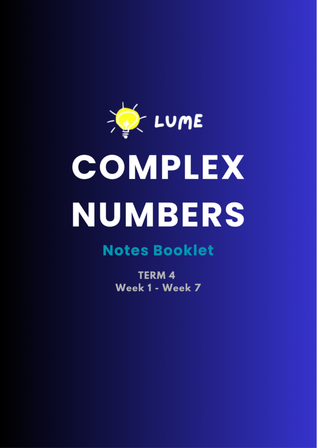 TERM 4 WEEK 1 & 2 Complex Numbers: Modulus, Argument & Graphing - Studocu