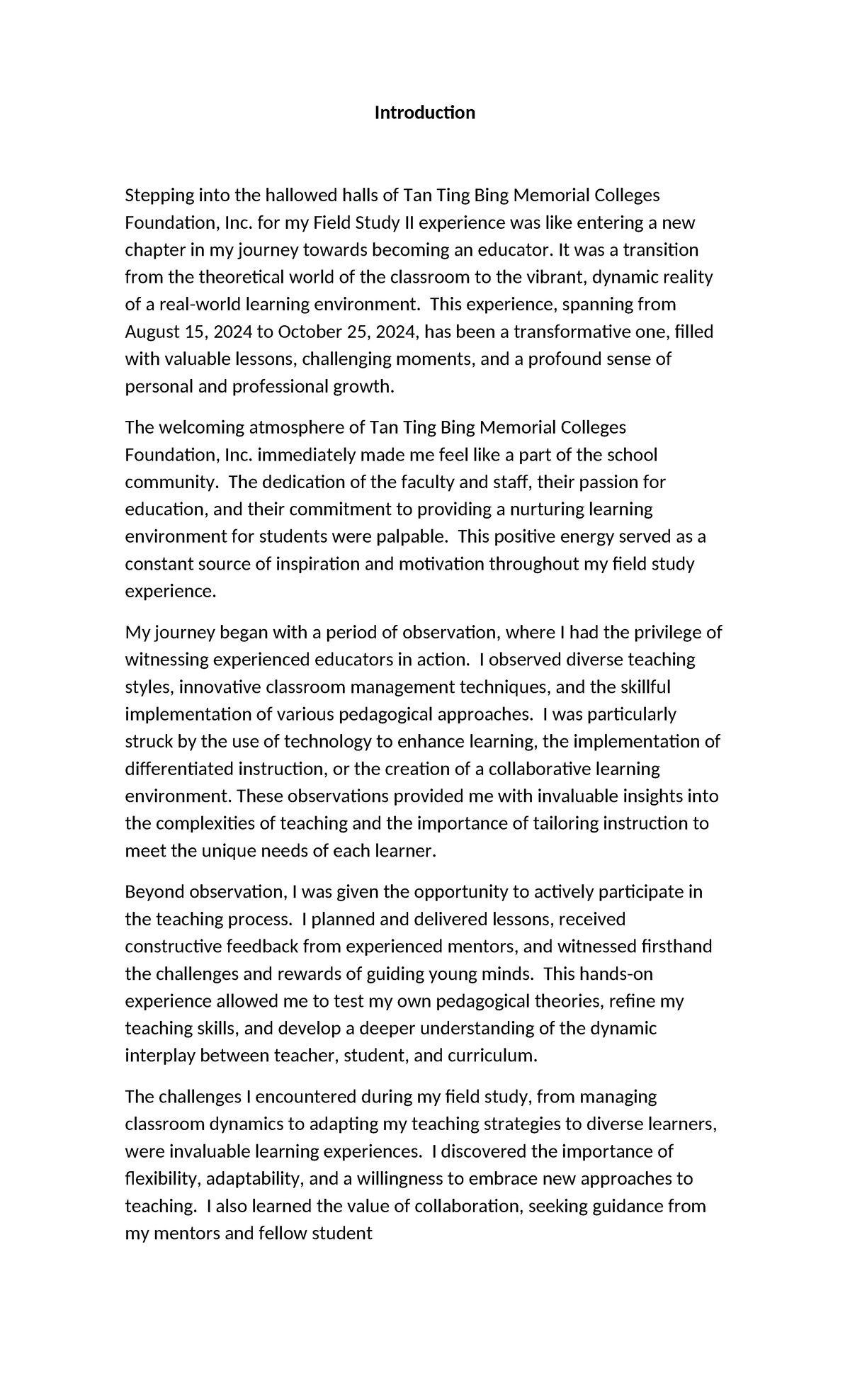 Introduction FS 2 - For FS 2 - Introduction Stepping into the hallowed ...