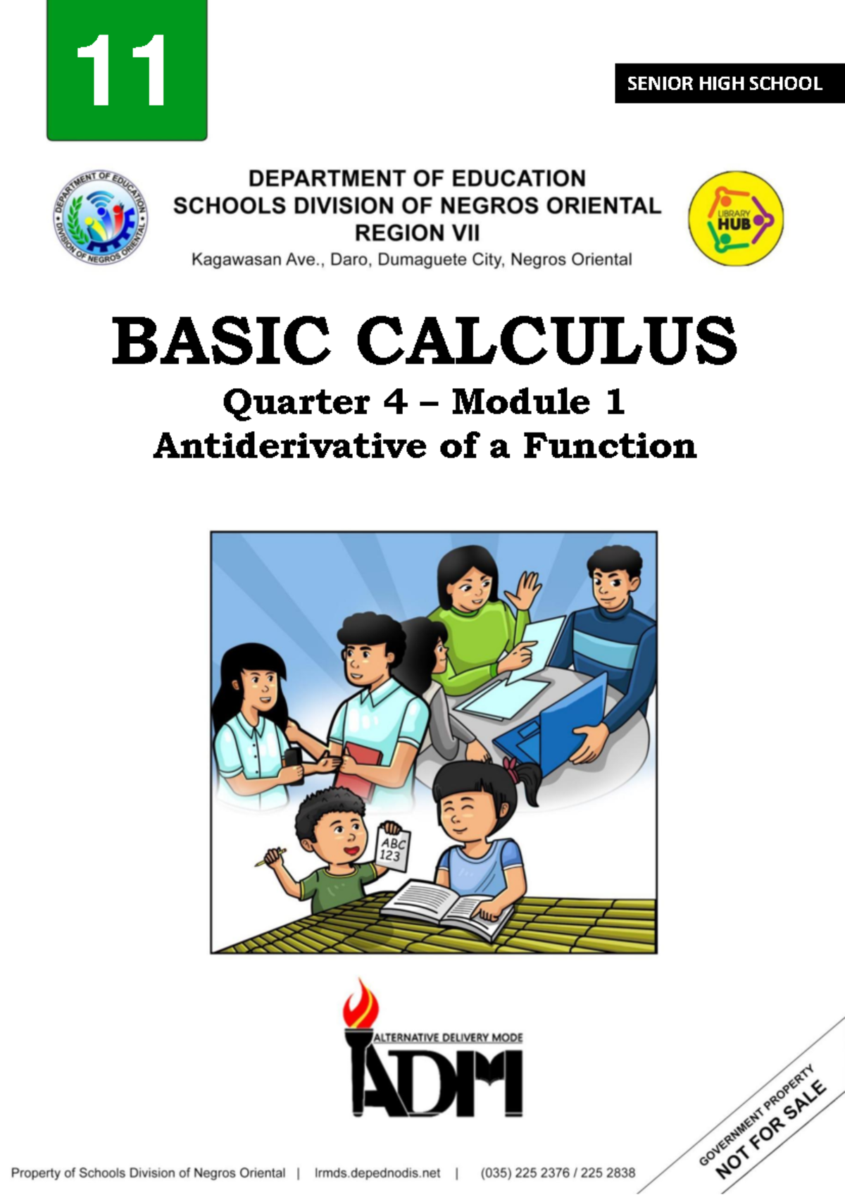 Basic Calculus Grade 11 Q4 Module 1: Understanding Antiderivatives ...