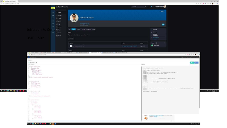 08 Laboratory Exercise 2 Cendaña Jefferson A - Jefferson A. Cendaña BSIT – 502 print("Database ...