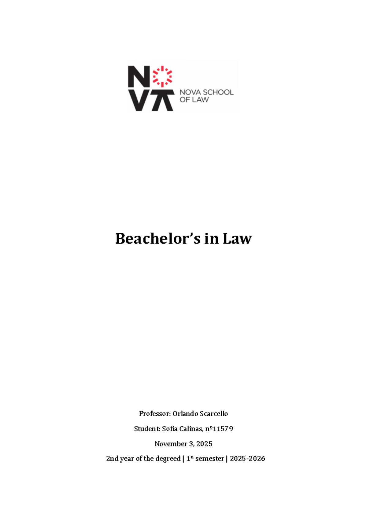 NOVA Law Essay: Analyzing Personal Law Issues in India - Studocu