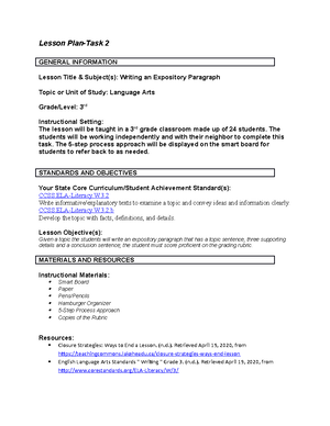 C-365 Task 1-Lesson Plan - Direct Instruction Lesson Plan Template ...