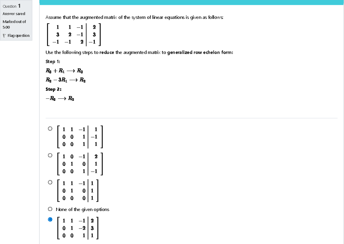 MAT1503 2025 Final Exam: Systems of Linear Equations and Matrices - Studocu