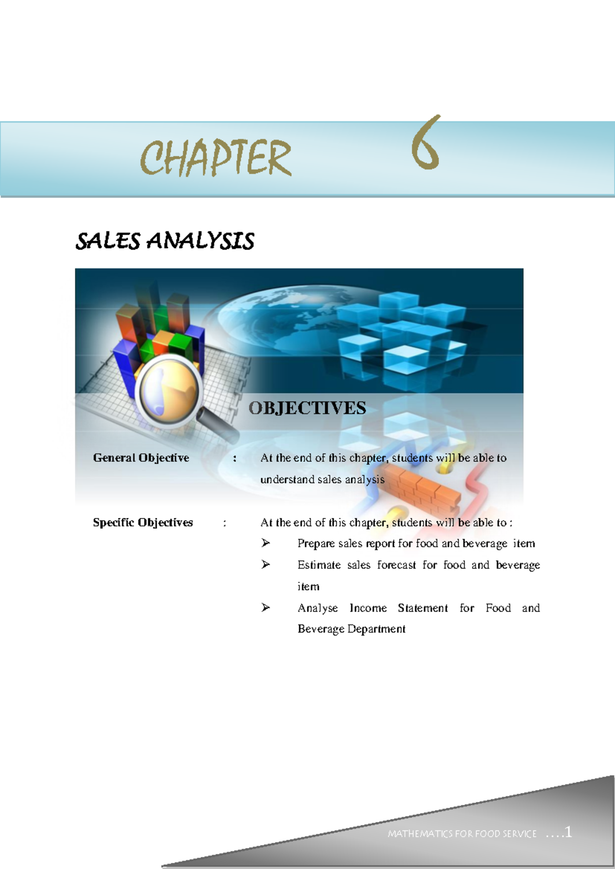 Sales Analysis Objectives and Techniques in Mathematics for Food ...