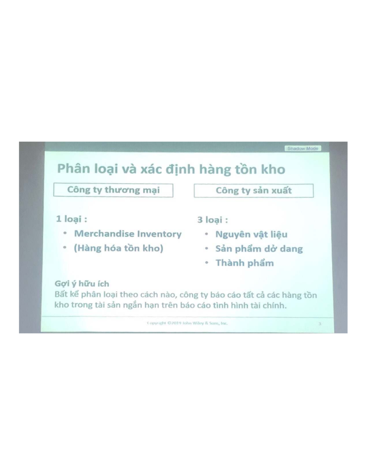Chương 6-NLKT: Phân loại và Xác định Hàng Tồn Kho trong Doanh Nghiệp ...