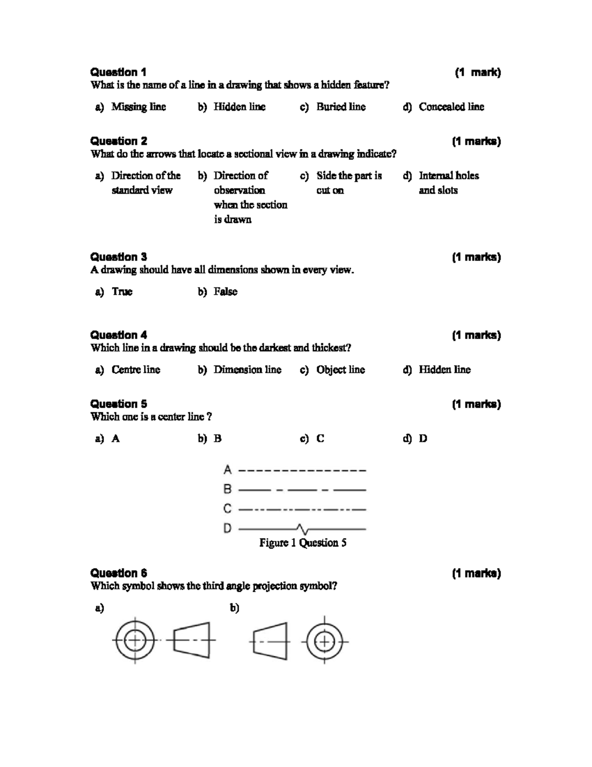 Engineering Drawing MCQ Part 1 (ED 101) - Studocu