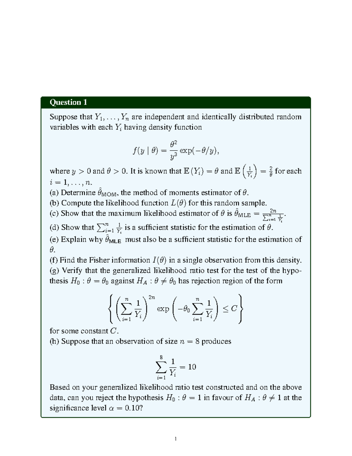 STA260 Fall 2024 Final Exam Review Questions and Solutions - Studocu