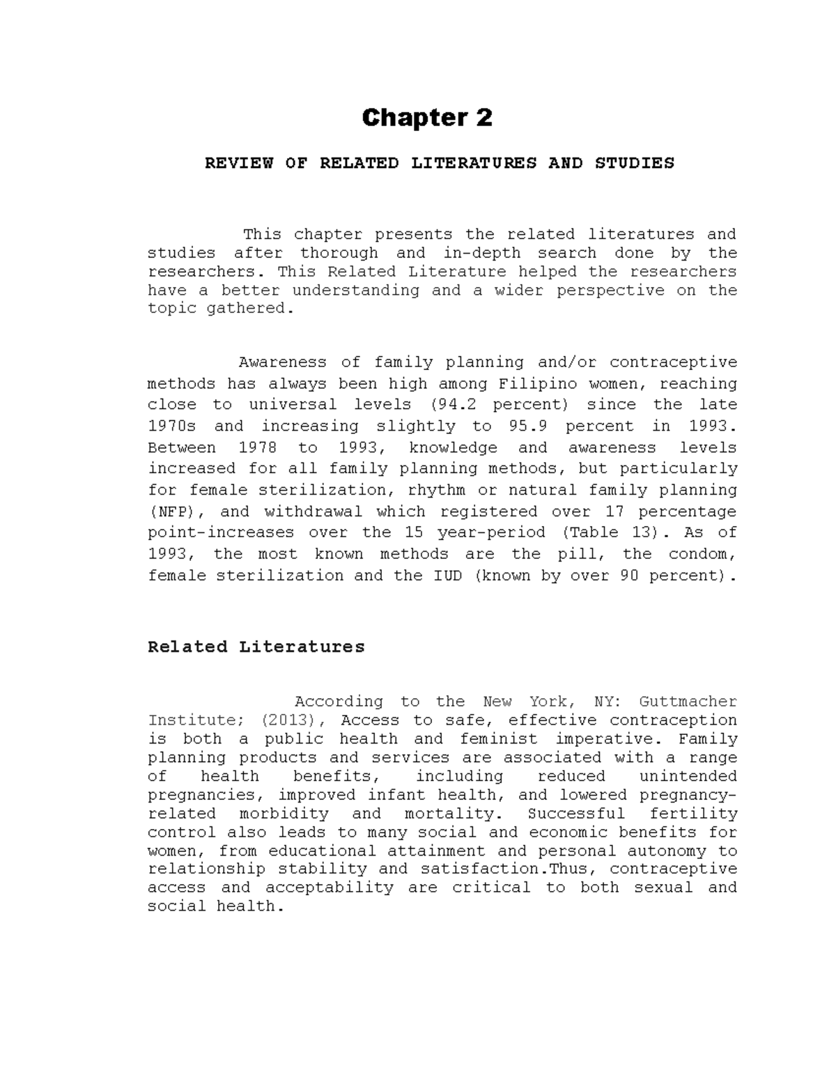 Research Chapter 2 Group 4 - Chapter 2 REVIEW OF RELATED LITERATURES ...