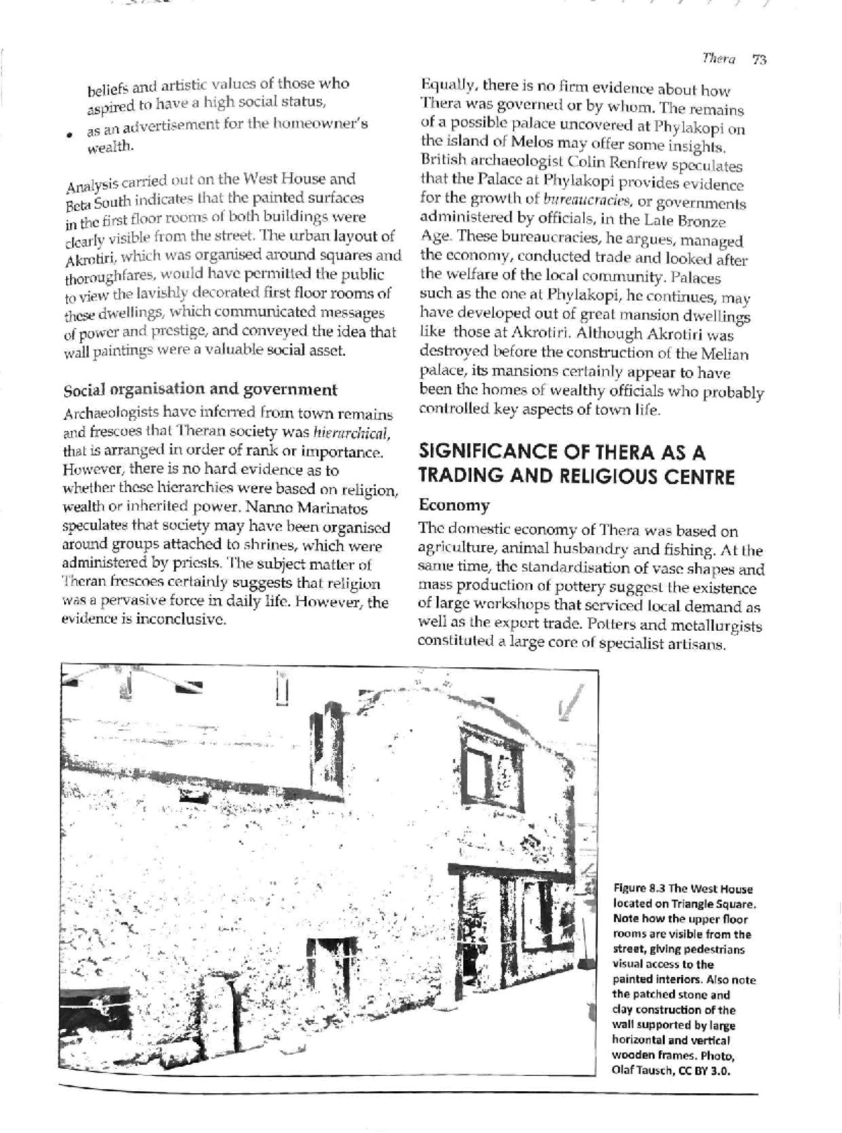 HTA Year 11 Ancient History: Thera as a Trading & Religious Centre ...