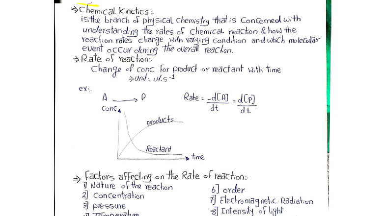 Chemical Kinetics: Understanding Reaction Rates and Influencing Factors ...