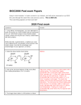 BIOC2000 - UQ - Biochemistry & Molecular Biology - Studocu