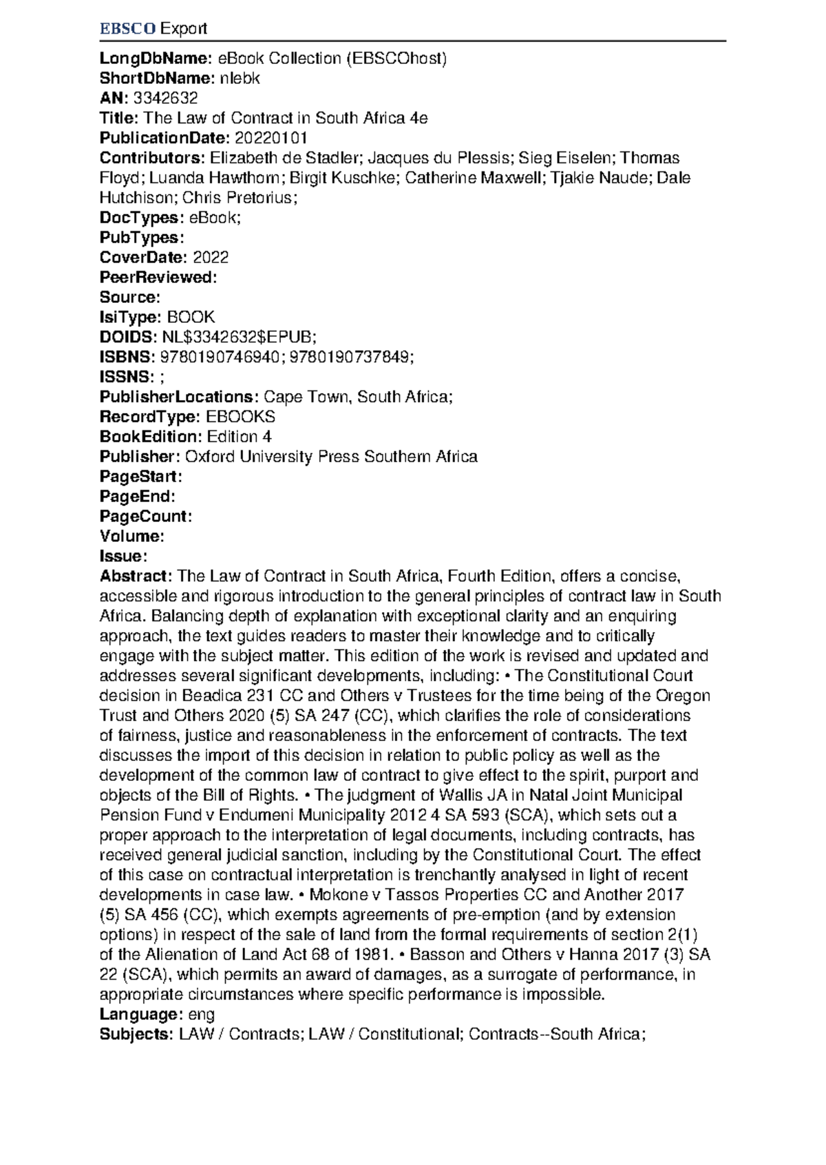 Ebsco Metadata 2025 01 21 - EBSCO Export LongDbName: eBook Collection ...