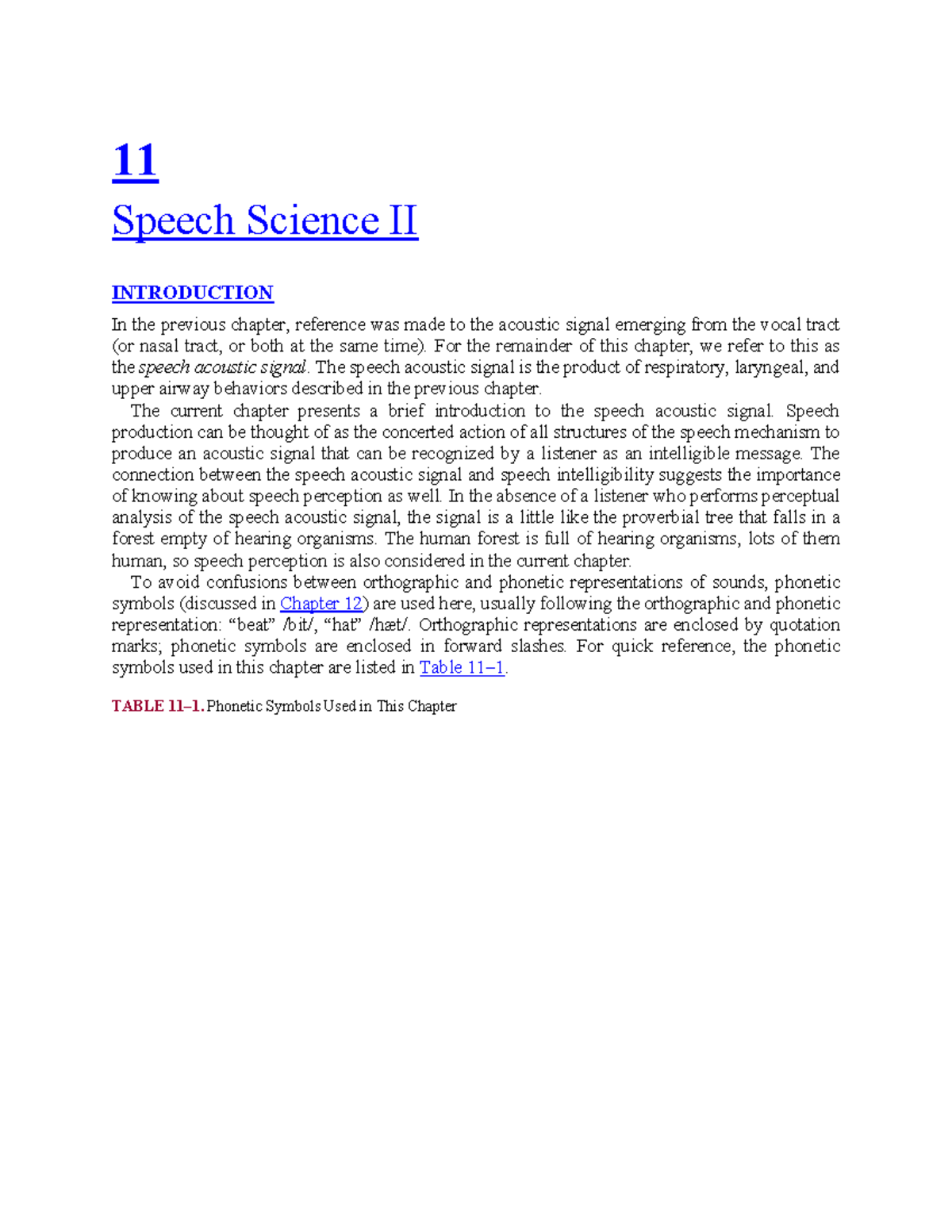 11 Speech Science II: Acoustic Theory of Speech Production Insights ...