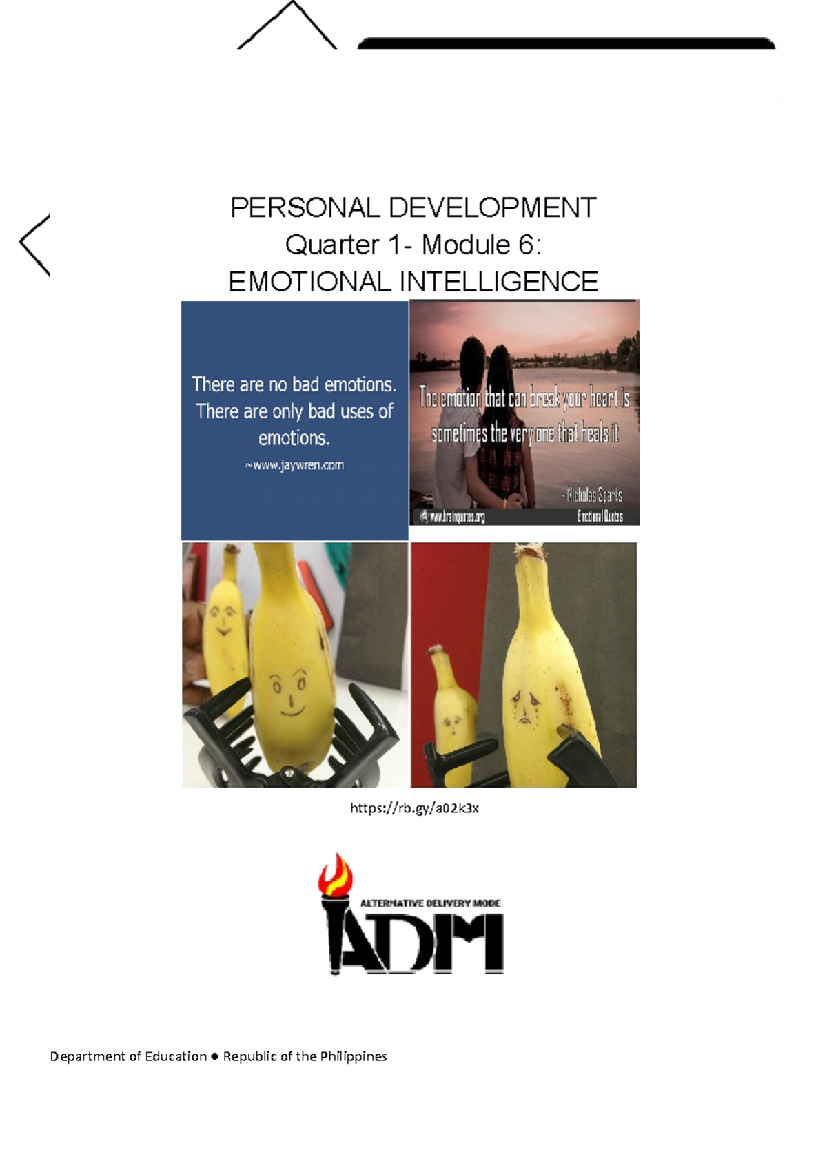 Per Dev Q1 Mod 6: Emotional Intelligence Overview and Activities - Studocu