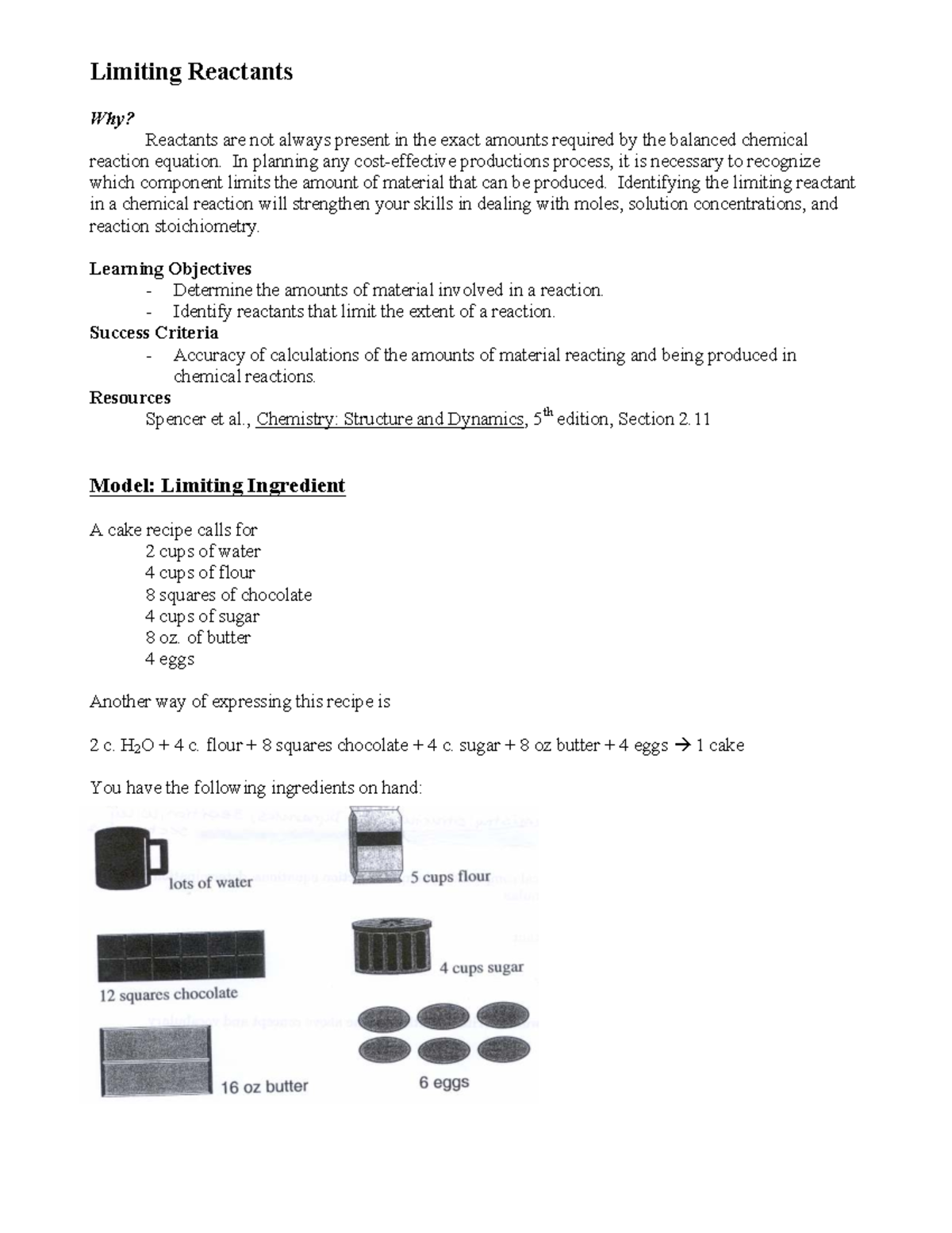 Activity 3: Identifying Limiting Reactants in Chemical Reactions - Studocu