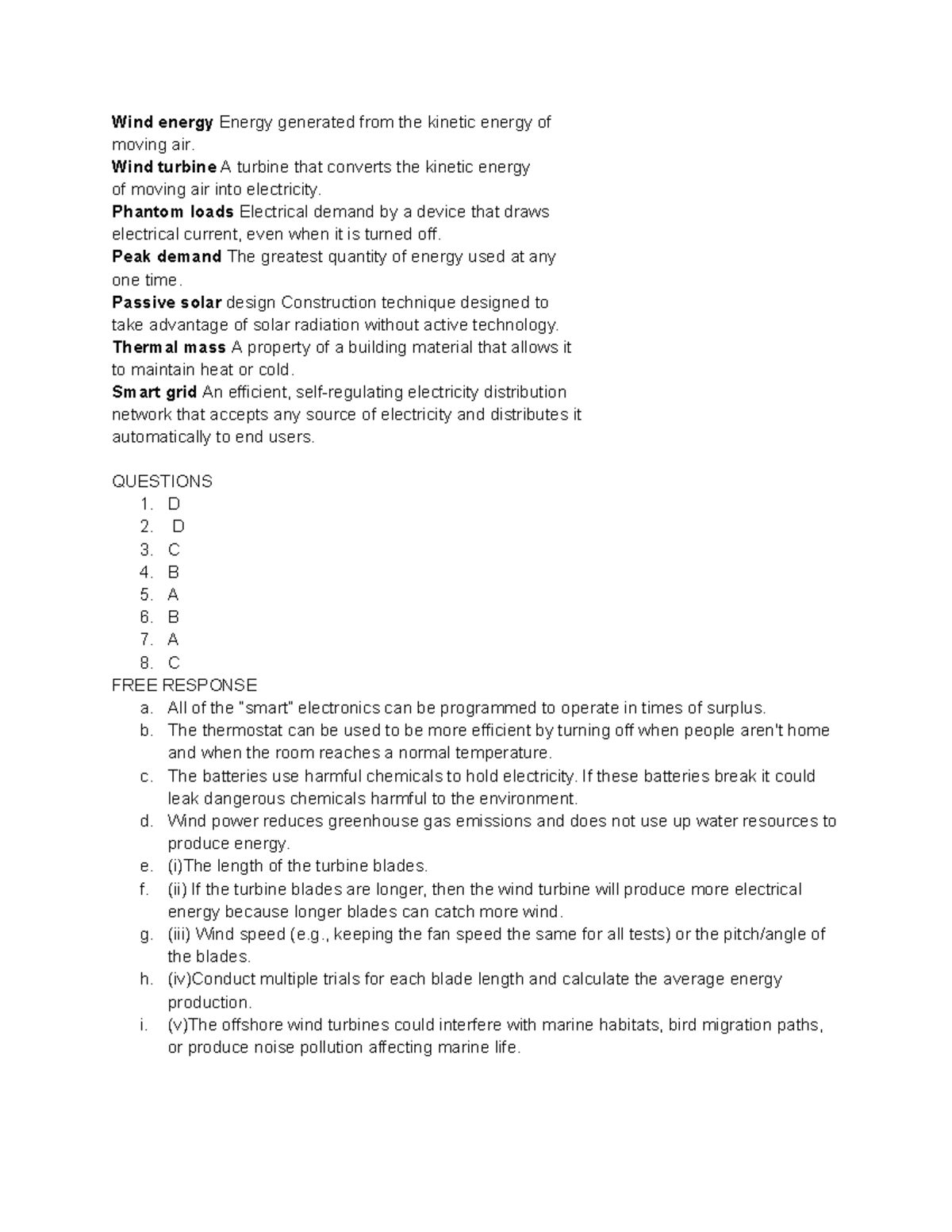 Wind Energy Concepts and Impacts - Module 41 Overview - Studocu