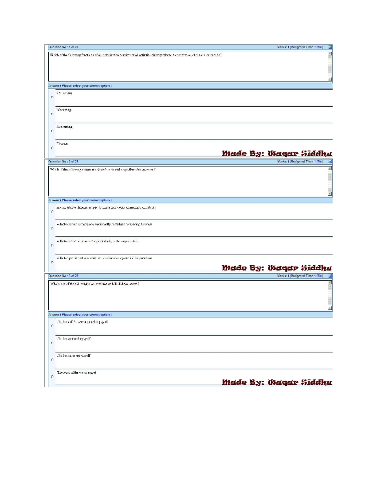 MGT613 Quiz Questions and Answers: Operations Management Insights - Studocu