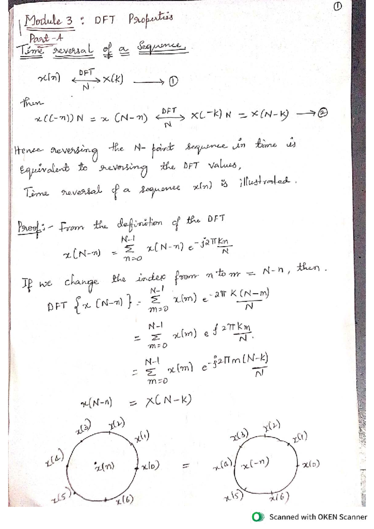 DSP Module 3: DFT Properties and Time Reversal Techniques - Studocu