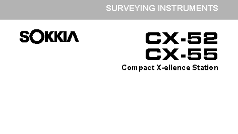 Estación Total CX-52: Manual de Especificaciones y Calibración - Studocu