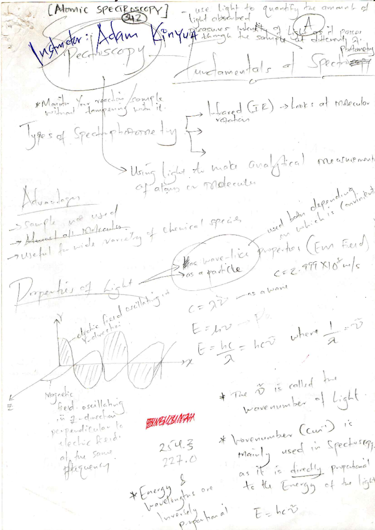 Atomic Spectroscopy Notes: A Comprehensive Overview (Atomic 342) - Studocu