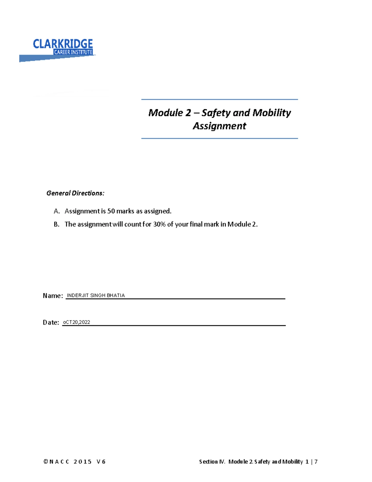 Module 5 assignment - Module 5 – Abuse and Neglect Assignment General Directions: A. Work in a ...