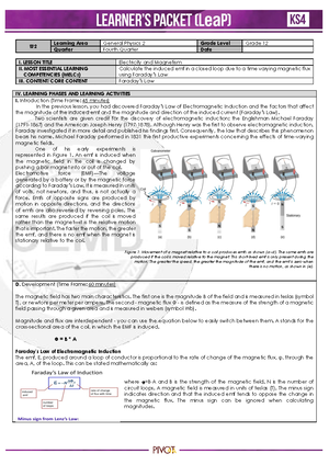 General Physics 2 - Quarter 4 Week 3 module - General Physics 2 Quarter ...
