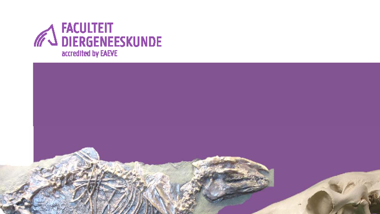 SVAA Hoofdstukken 1-3: Anatomie en Evolutie van Huisdieren 2024 - Studocu