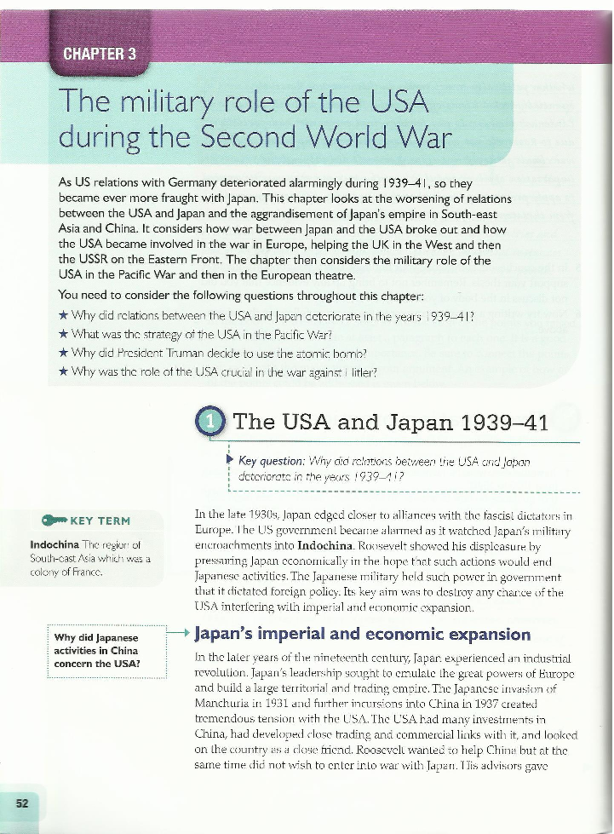 CHAPTER 3: The Military Role of the USA in WWII (HIST 101) - Studocu
