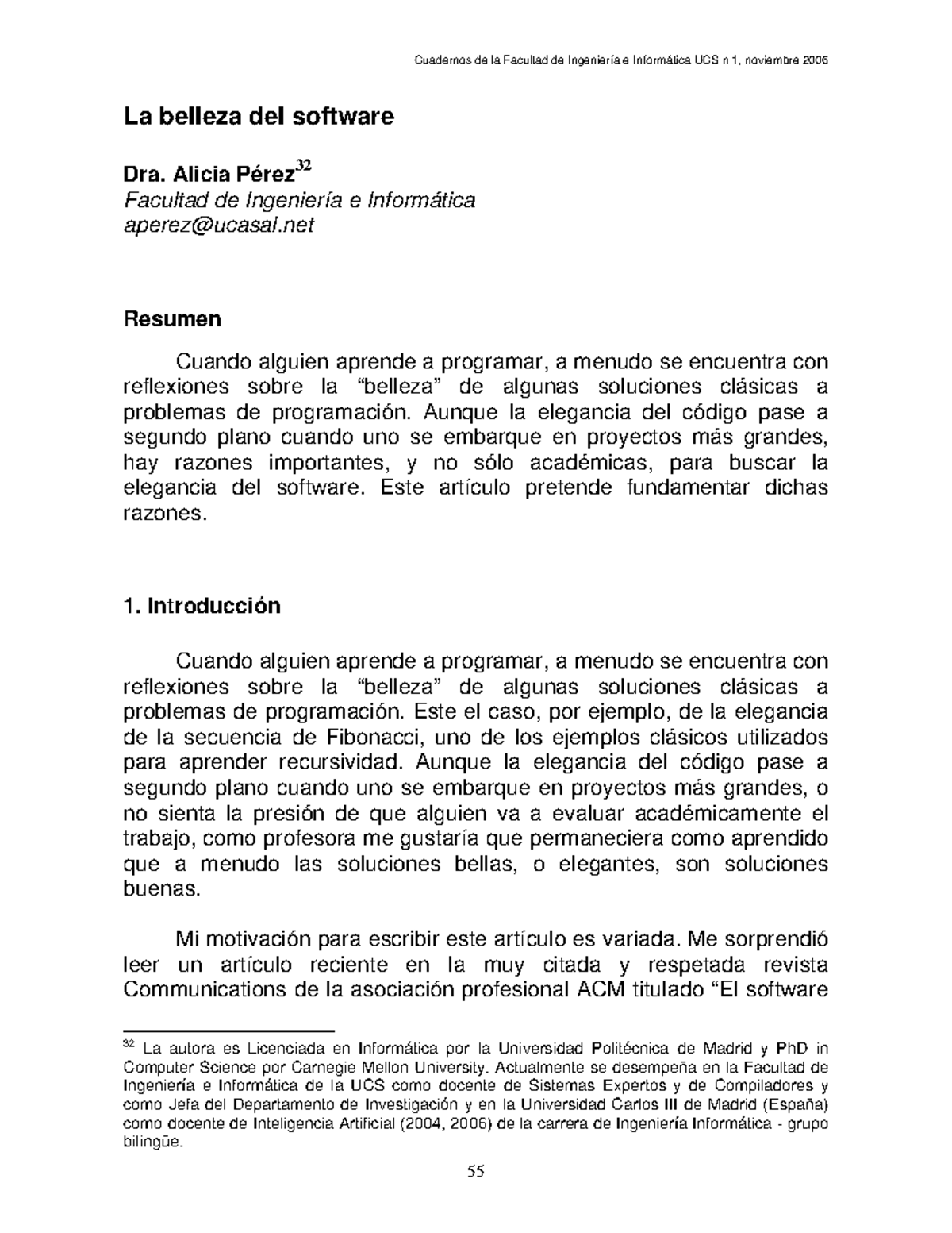 La Belleza del Software: Reflexiones sobre Elegancia en Programación ...