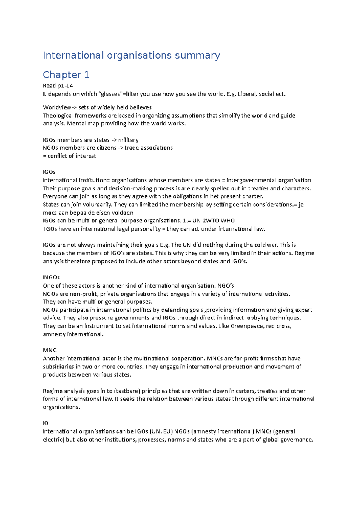 International Organisations Overview: IGOs, NGOs, and MNCs Explained ...