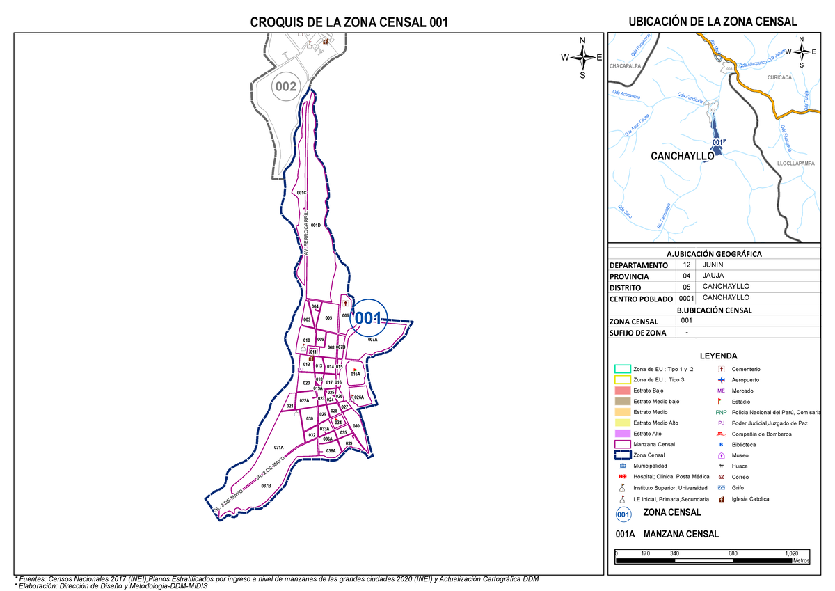 Mapa de Ubicación - Zona Censal 001 (Censos Nacionales 2017) - Studocu