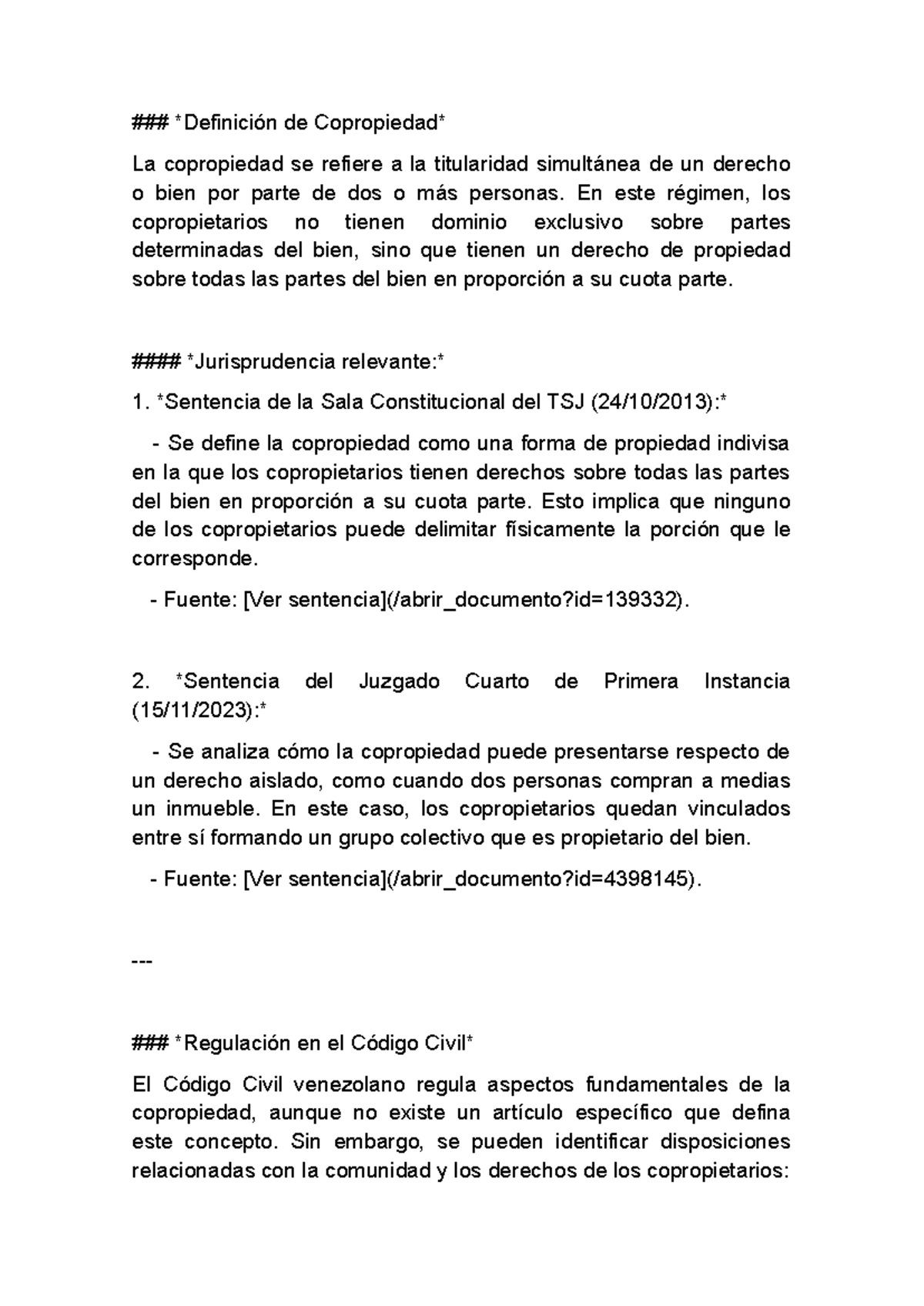 Definición de Copropiedad y su Regulación en el Código Civil - Studocu