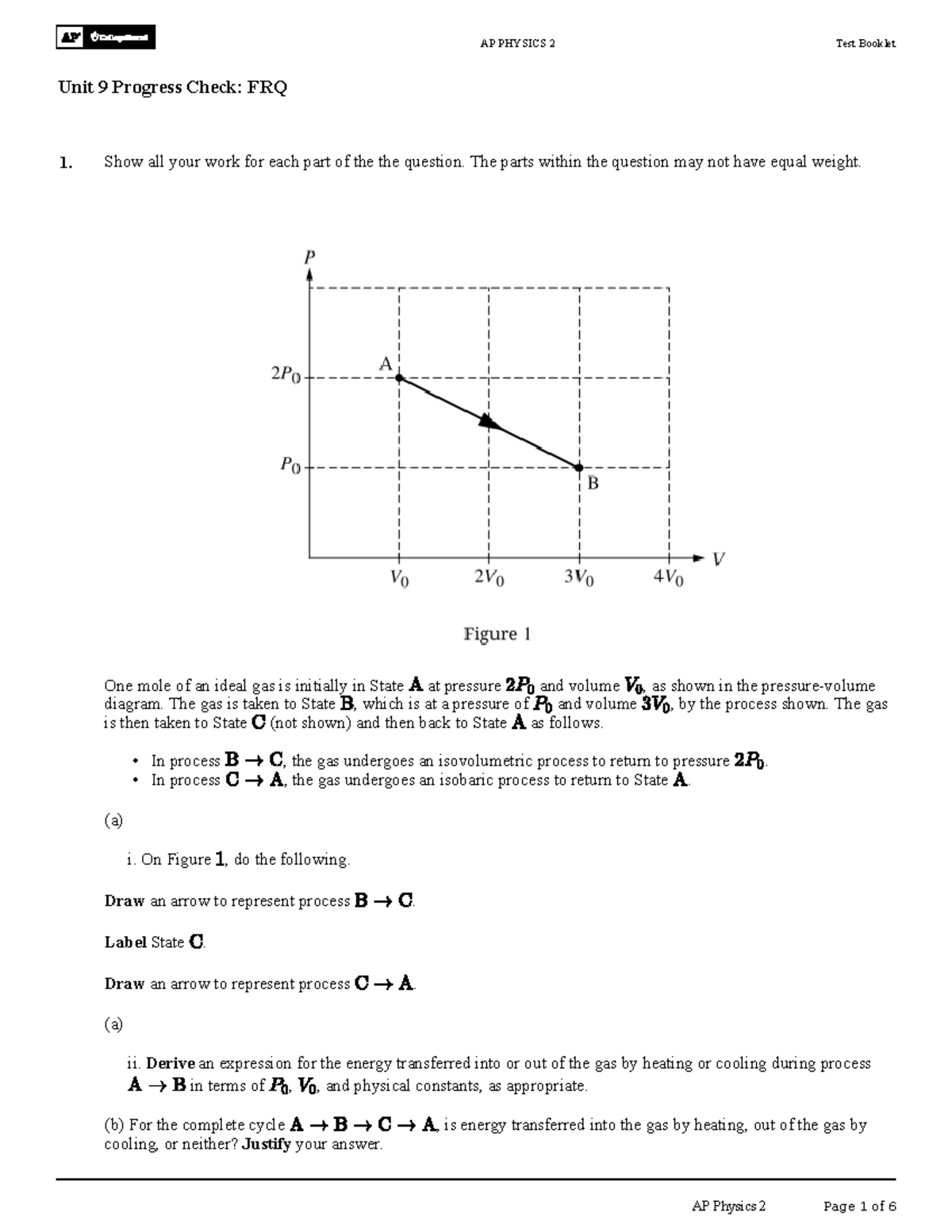 AP PHYSICS 2 Unit 9 Progress Check: FRQ Analysis and Solutions - Studocu