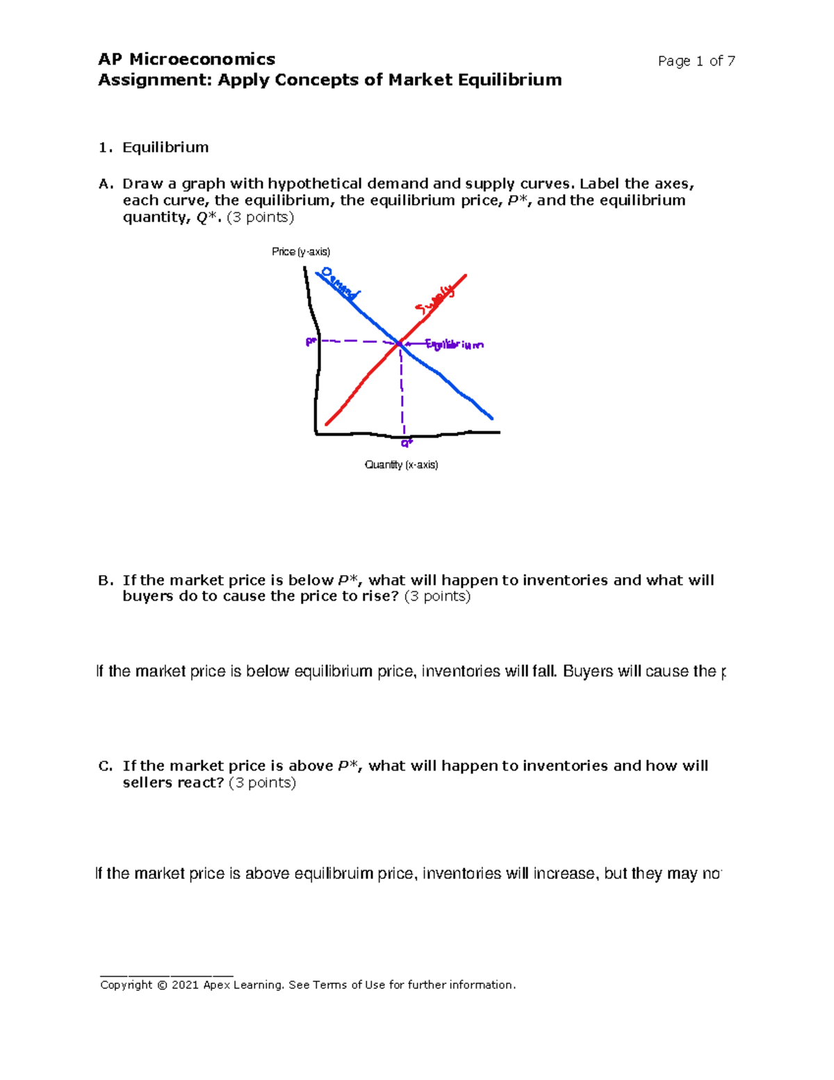 3.3.5 Market Equilibrium Concepts: Application Assignment Guide - Studocu