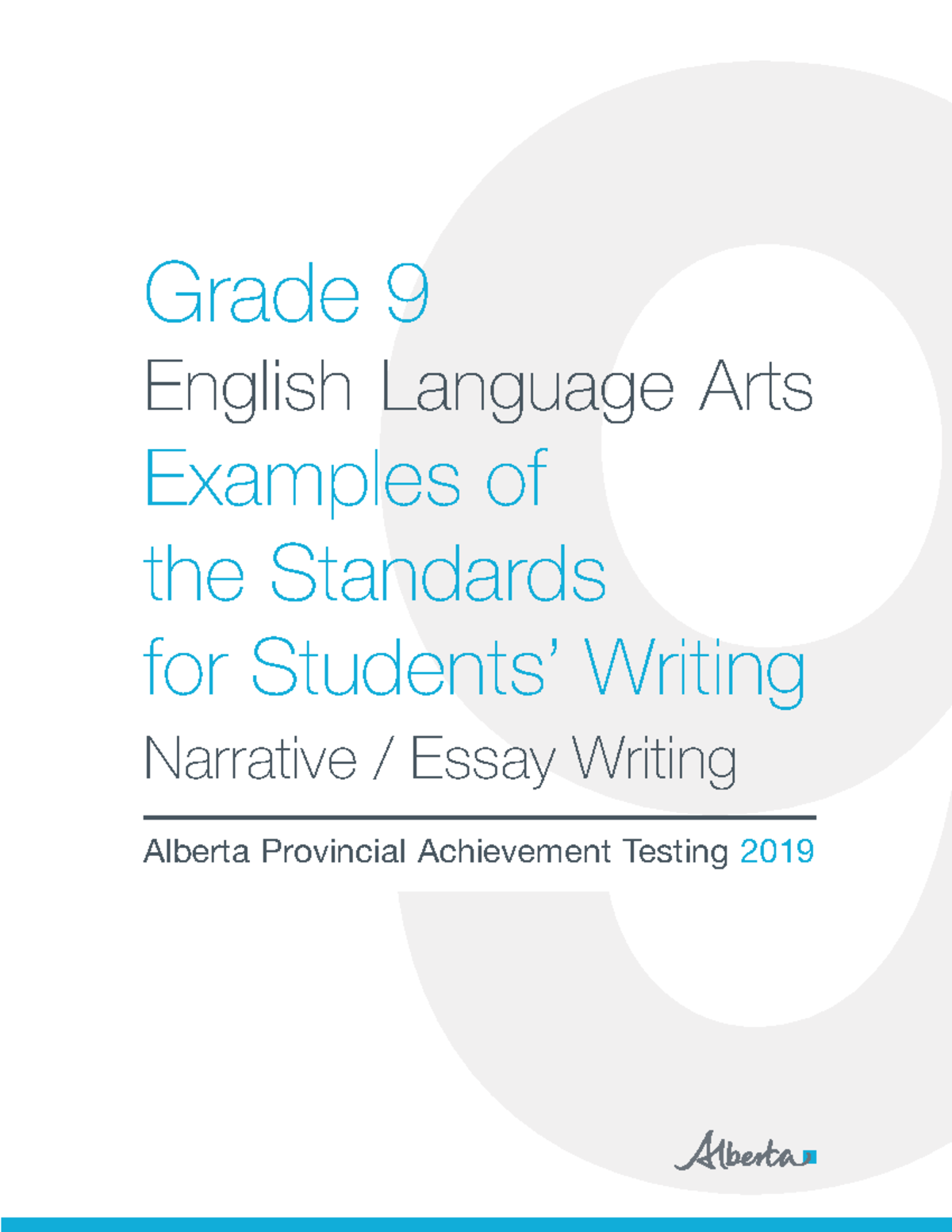 Grade 9 ELA PAT 2019: Narrative Essay Writing Standards & Exemplars ...