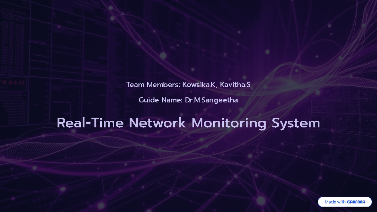 Real-Time Network Monitoring System: Project Overview and Solutions ...