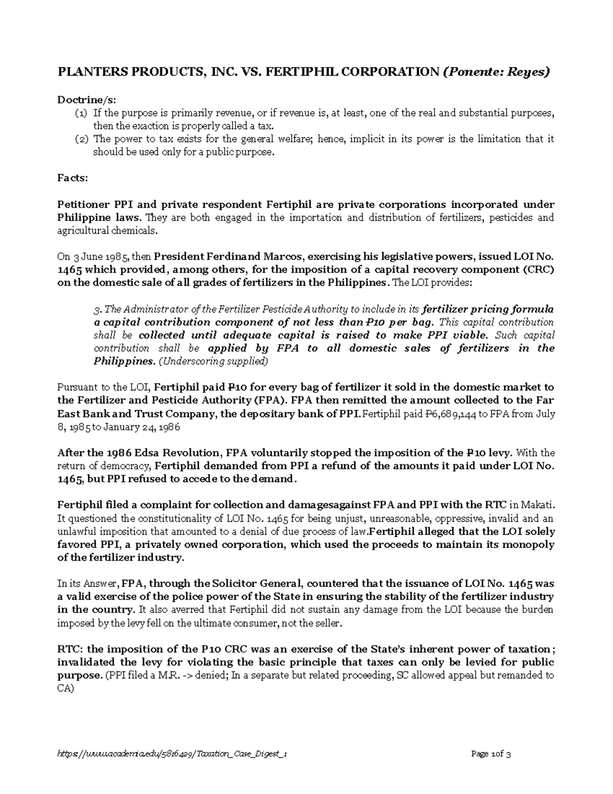 255166351 Planters Products vs Fertiphil Corporation case digest ...