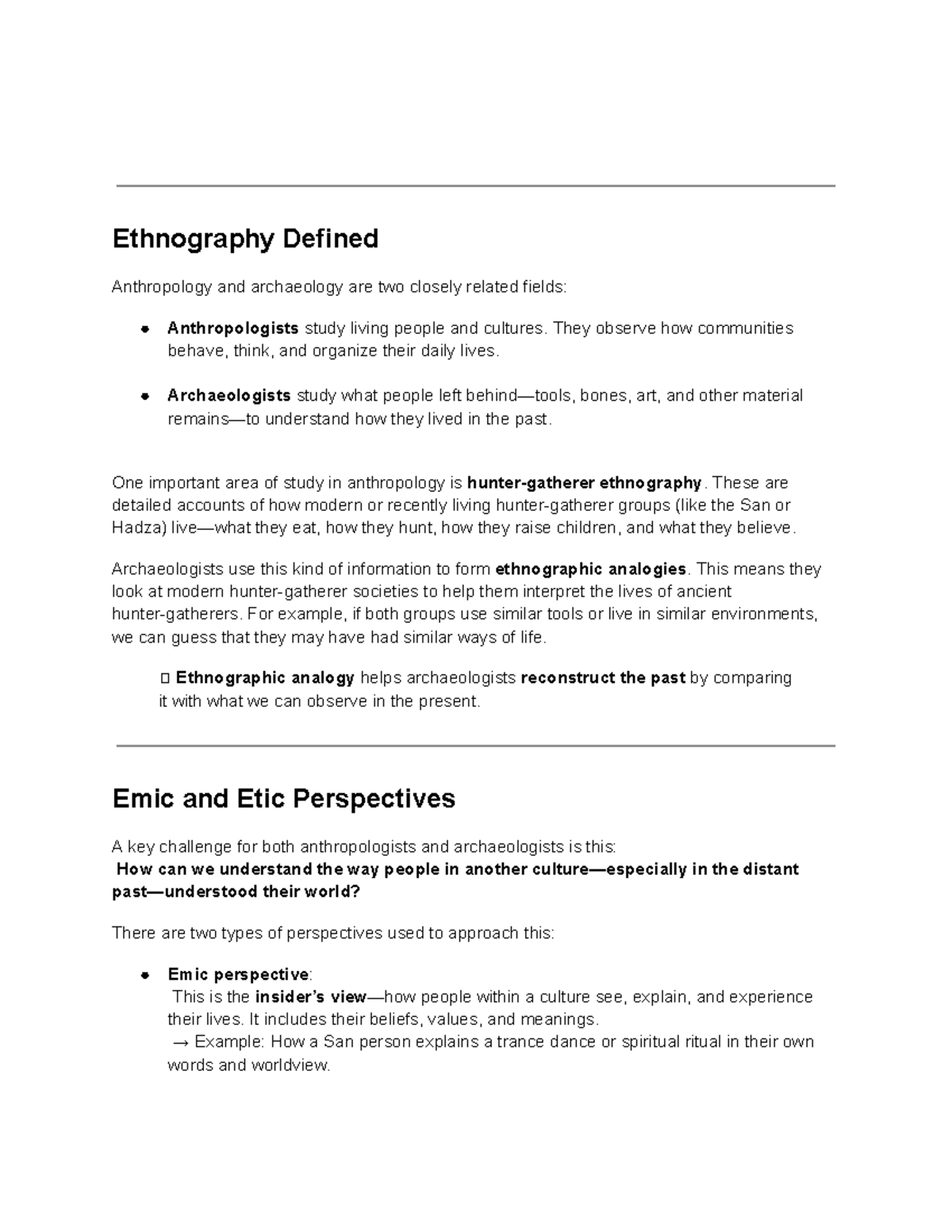 Ethnography in Anthropology: Emic and Etic Perspectives Explained (ANTH ...