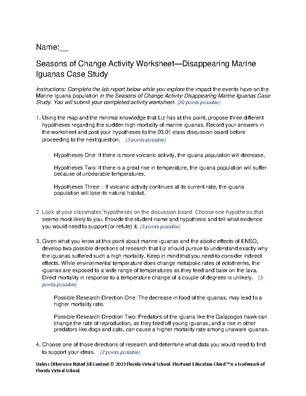 Seasons of change activity worksheet - Unless Otherwise Noted All ...