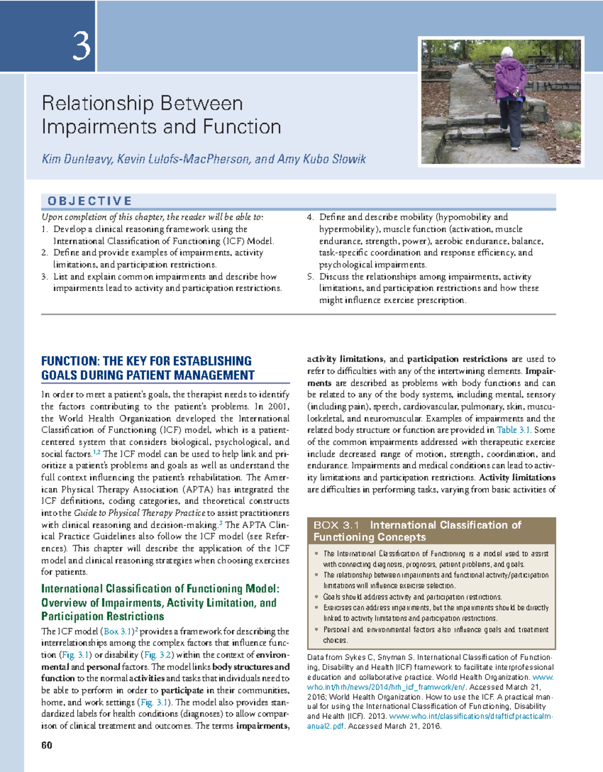 ICF Model: Understanding Impairments & Function in Therapy - Studocu