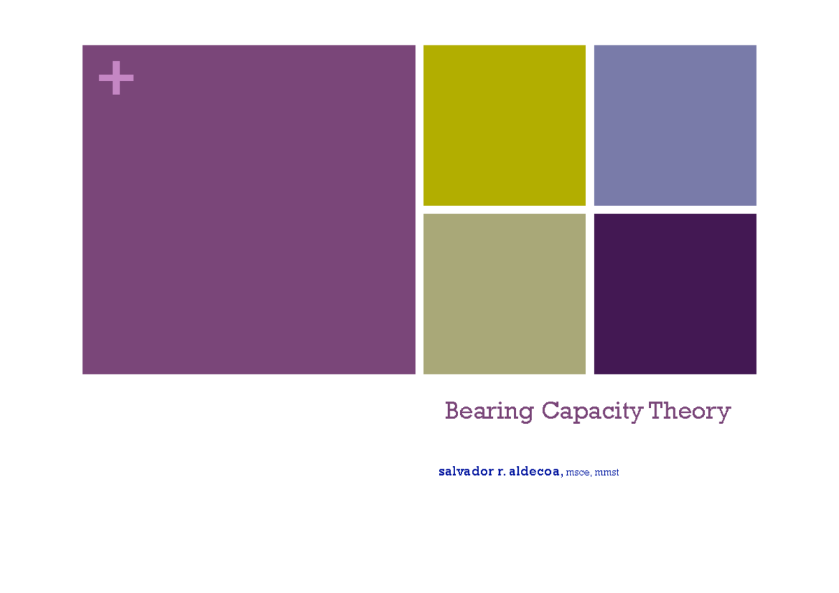Bearing Capacity Theory: Shallow Foundations (CMEAP) - Studocu